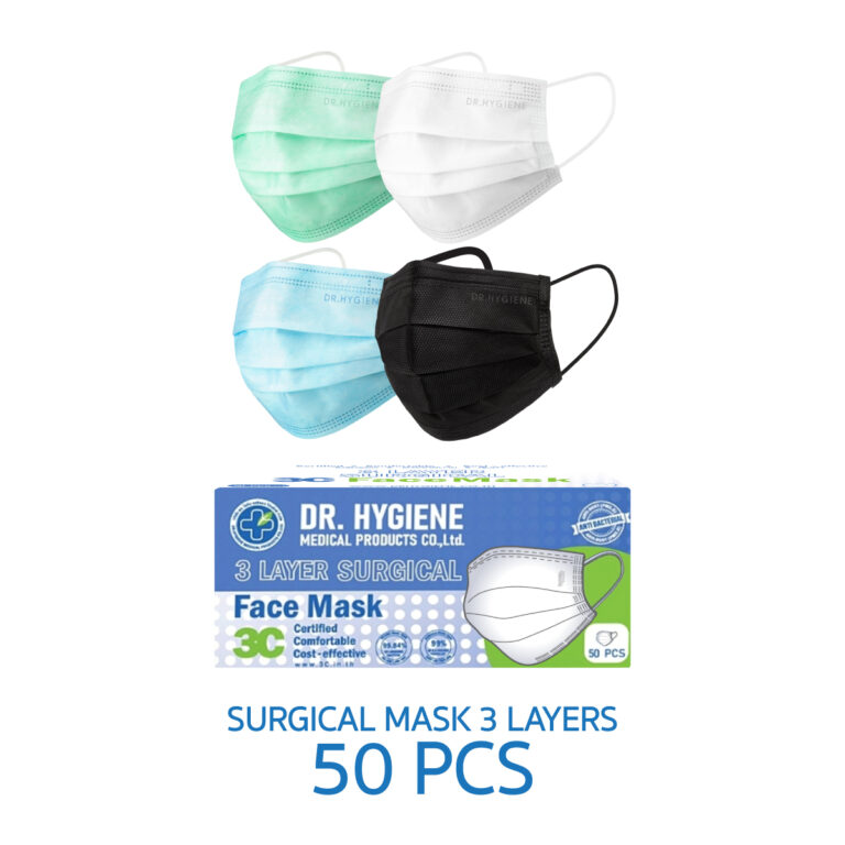 Disposable Face Masks – 50 pcs. – Dr.Hygiene Medical Products | Thailand